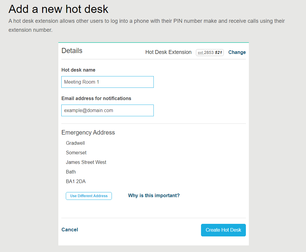 How to Configure Hot Desks
