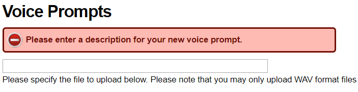 How to record and apply a new voice prompt (Certified Customers)