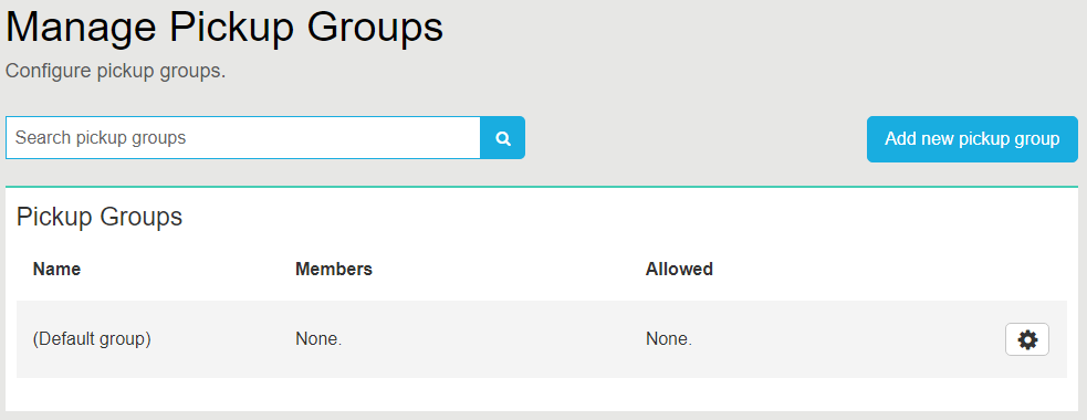 Setting up a Call pick-up group