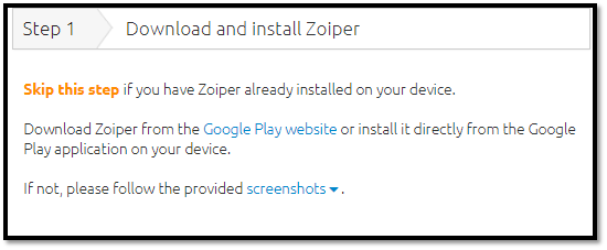How to Set up Zoiper on Android