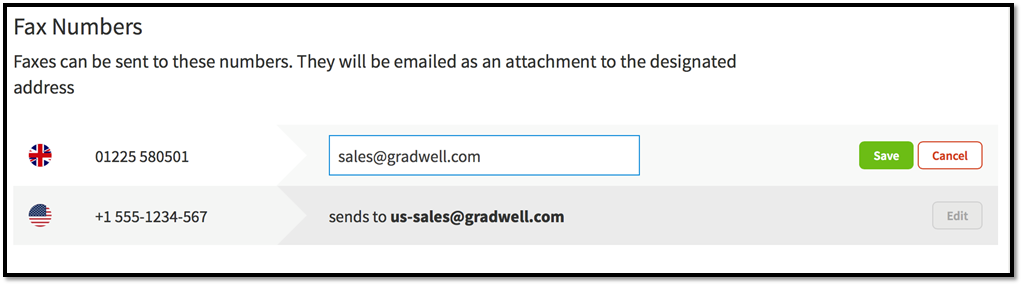 How to edit your Fax Numbers (FaxtoEmail)