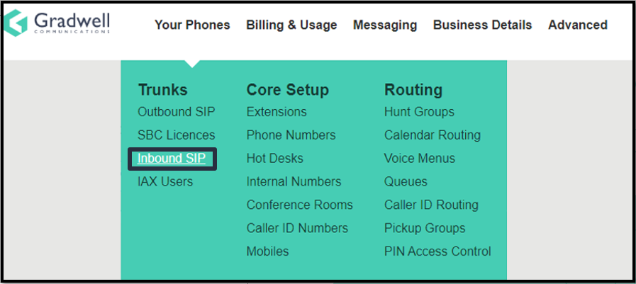 How to Configure Inbound SIP trunks