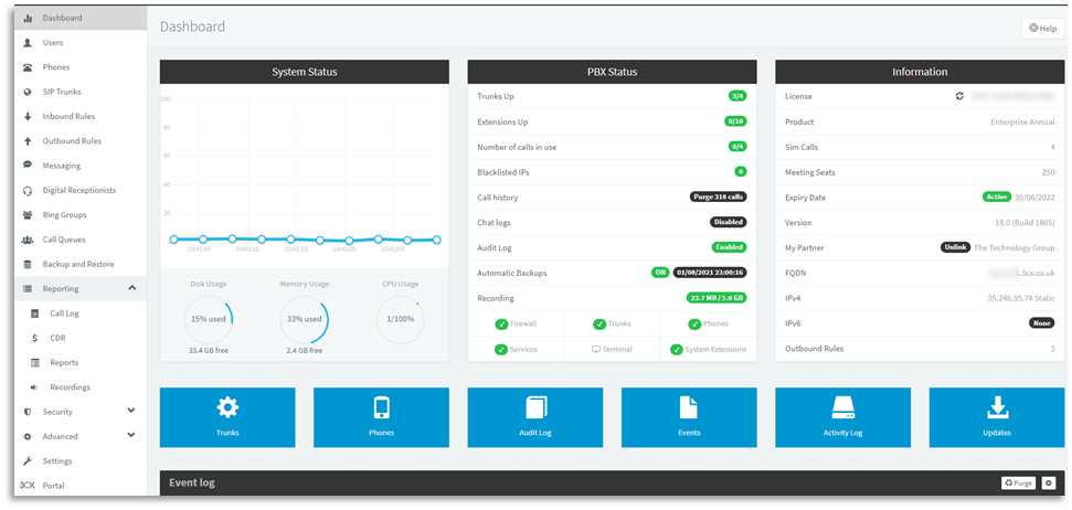 3CX Version 18 Updates