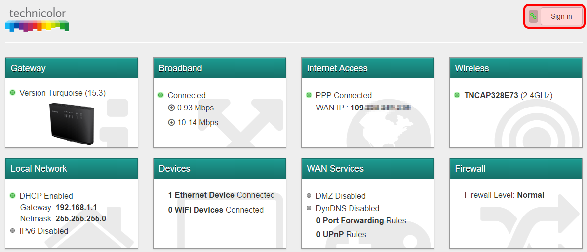 Accessing the web GUI of an FTTC router supplied by Gradwell