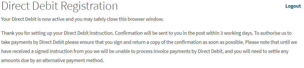 How do I upload a direct debit?