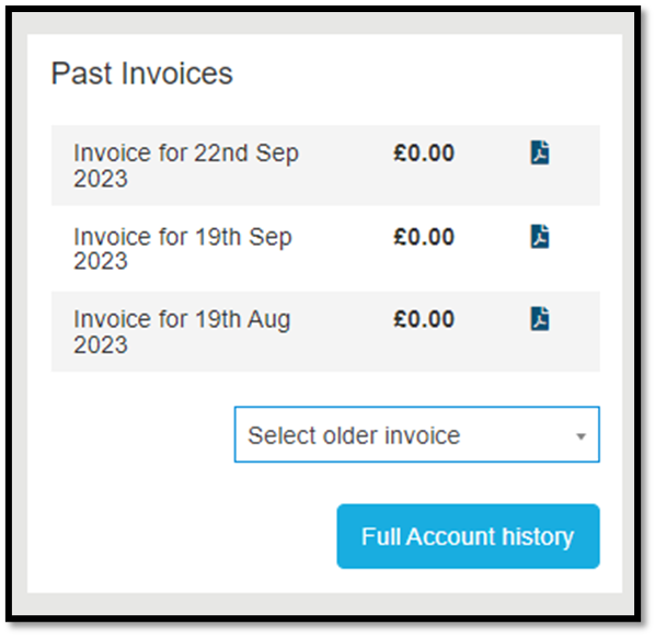 How to Download Invoices from the Control Panel